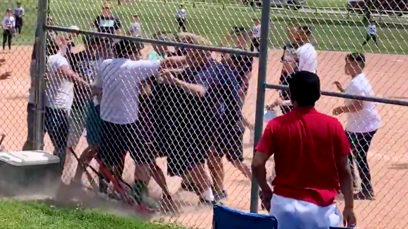 Full Video of Youth Baseball Brawl Shows Kids Running, Adults with Bats ...